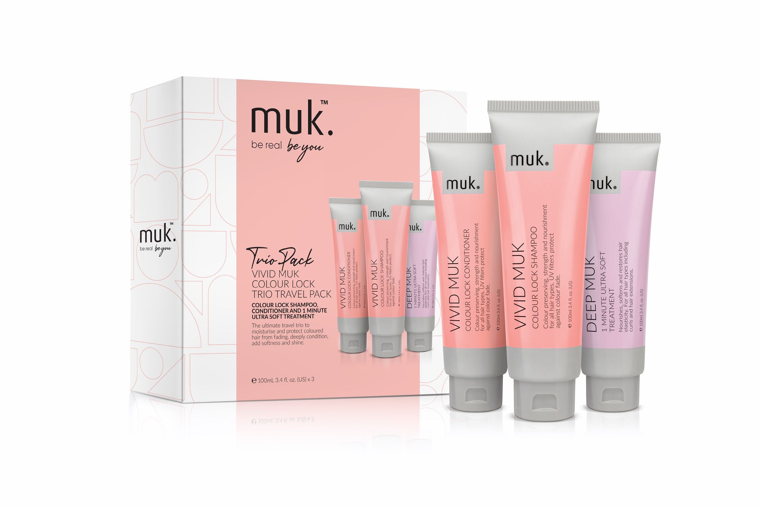Vivid Muk Colour Lock Trio Set (3 x 100ml) - Muk UK